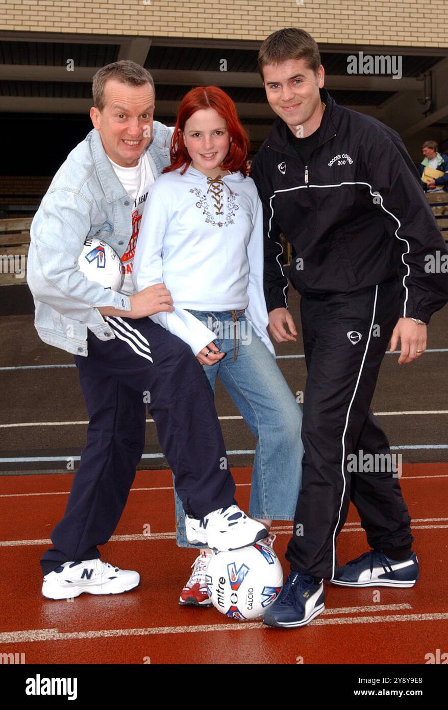 British comedian Frank Skinner gets in a tackle on his 11 year old god ...