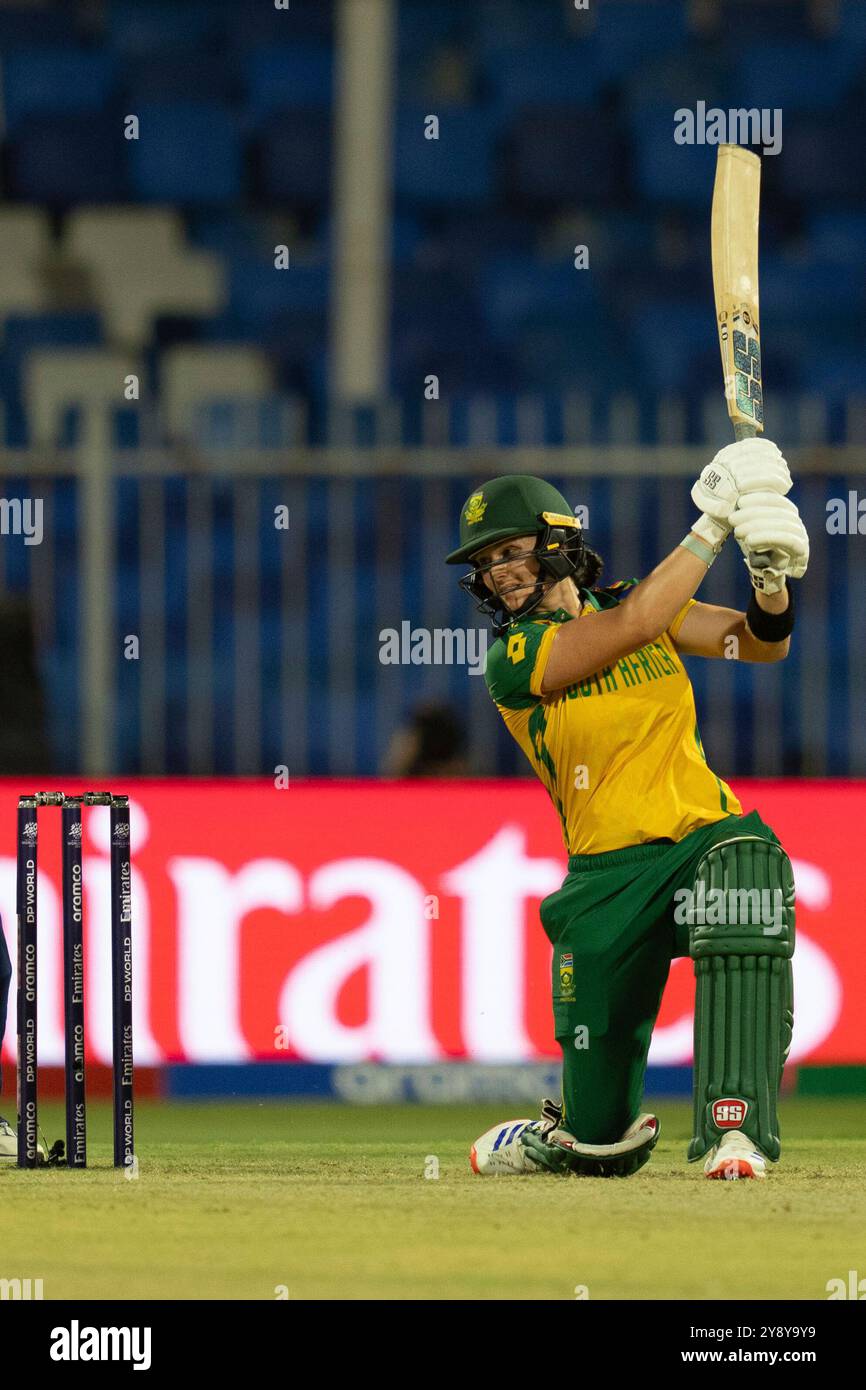 South Africa's captain Laura Wolvaardt bats during the ICC Women's T20 ...