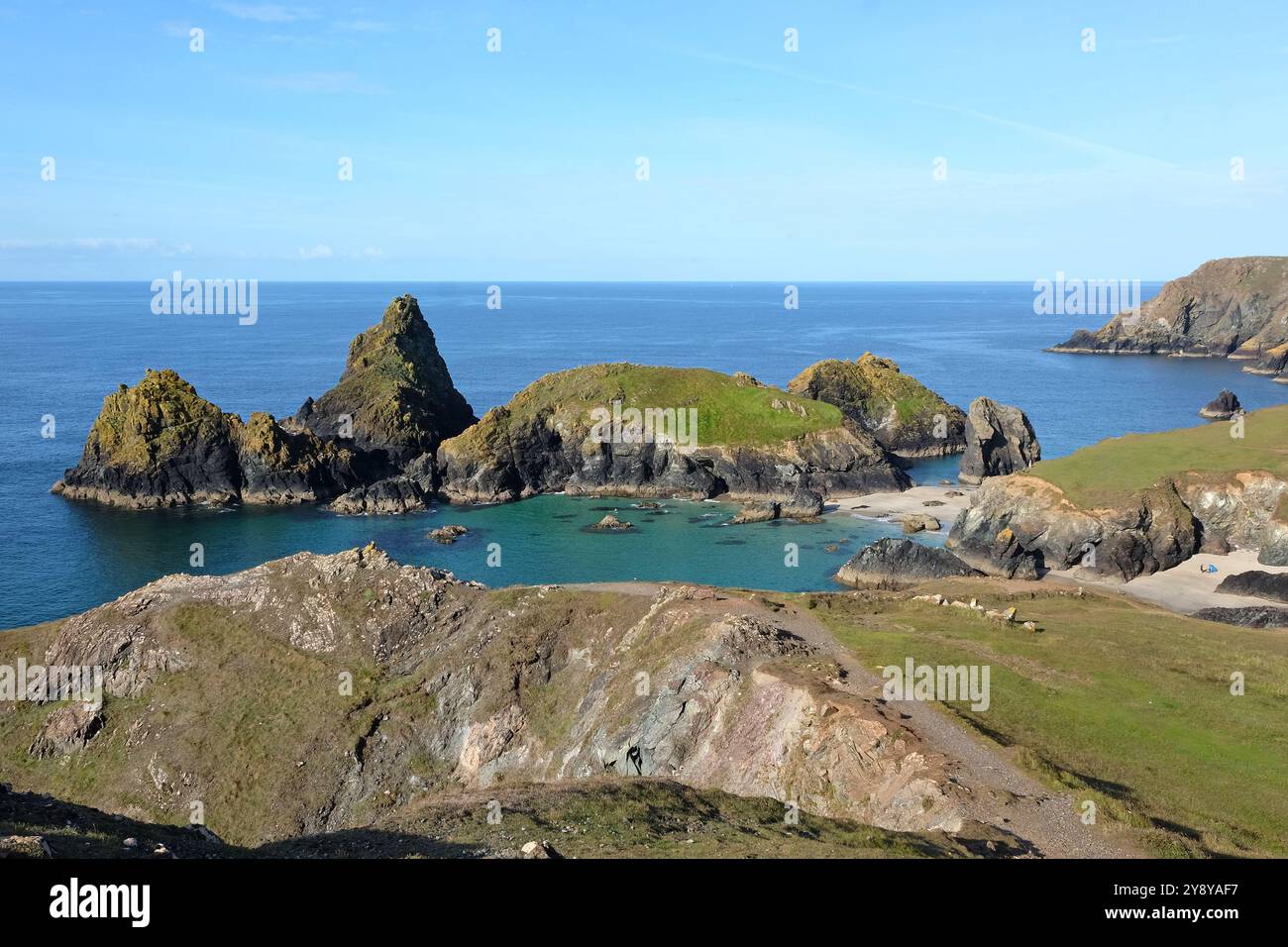 Kynance Cove on the Lizard Peninsula, Cornwall, UK Stock Photo - Alamy