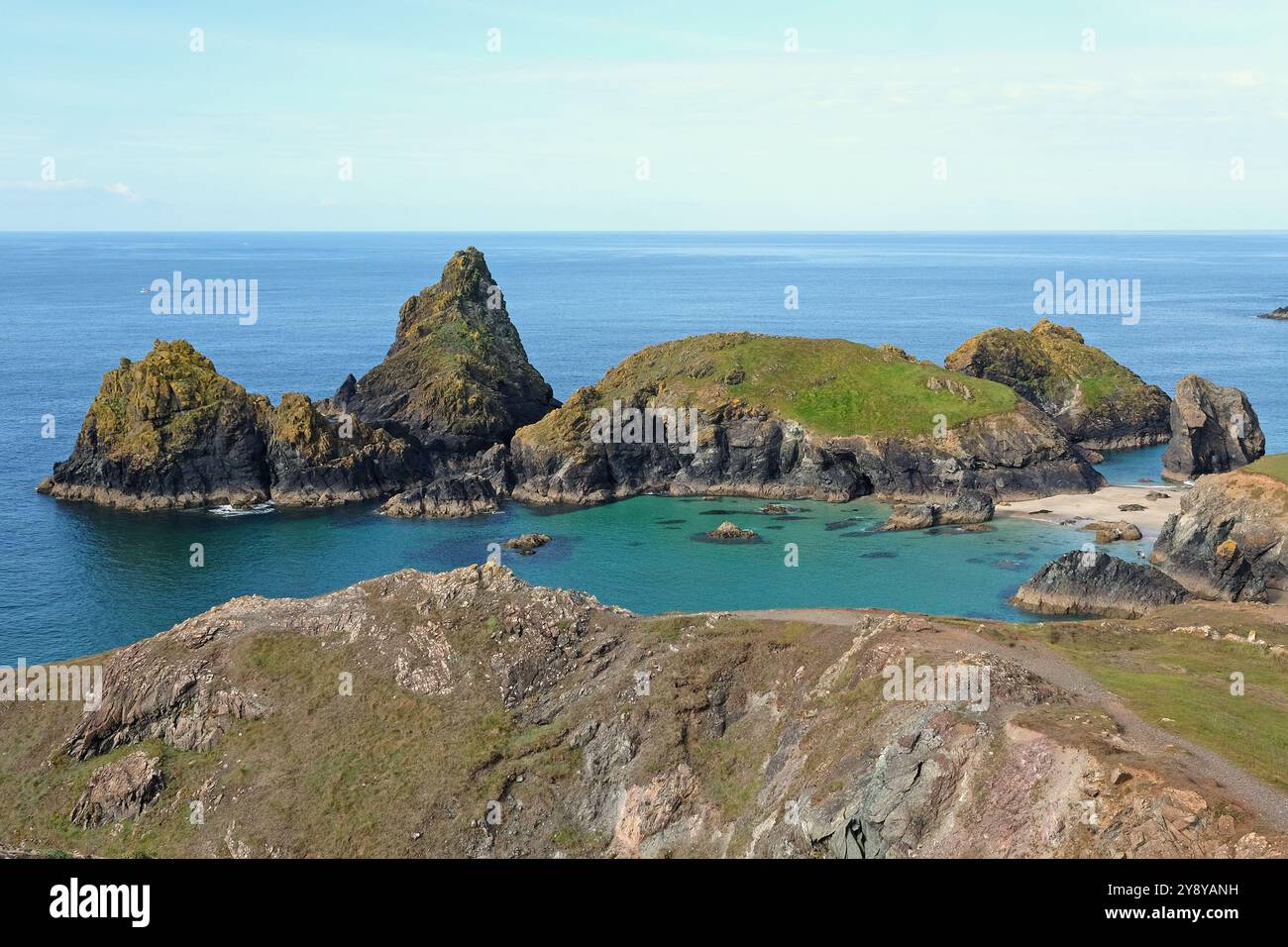 Kynance Cove on the Lizard Peninsula, Cornwall, UK Stock Photo - Alamy