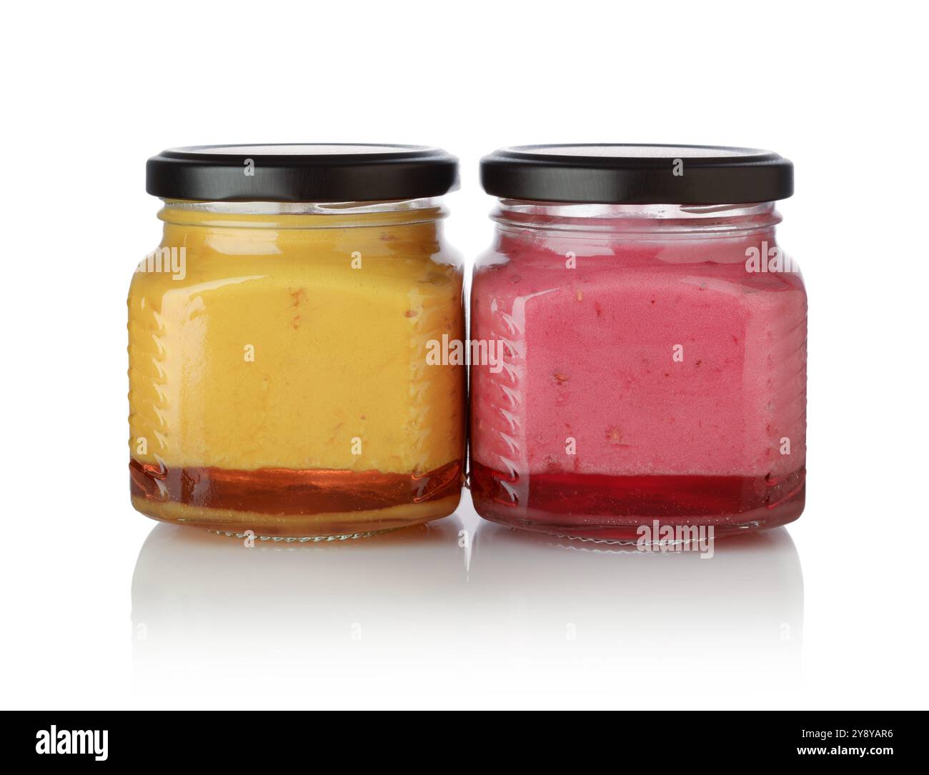 Cooking organic fruit jam in Cut Out Stock Images & Pictures - Alamy