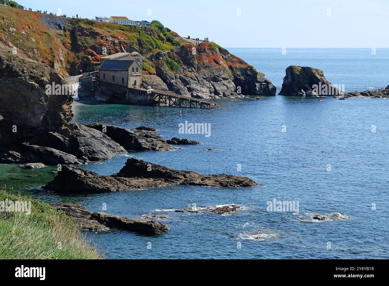 The old lifeboat station at Polpeor Cove at Lizard point, the most ...