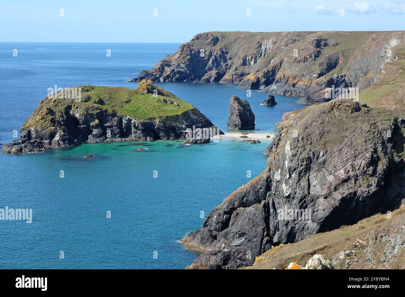 Kynance Cove on the Lizard Peninsula, Cornwall, UK Stock Photo - Alamy