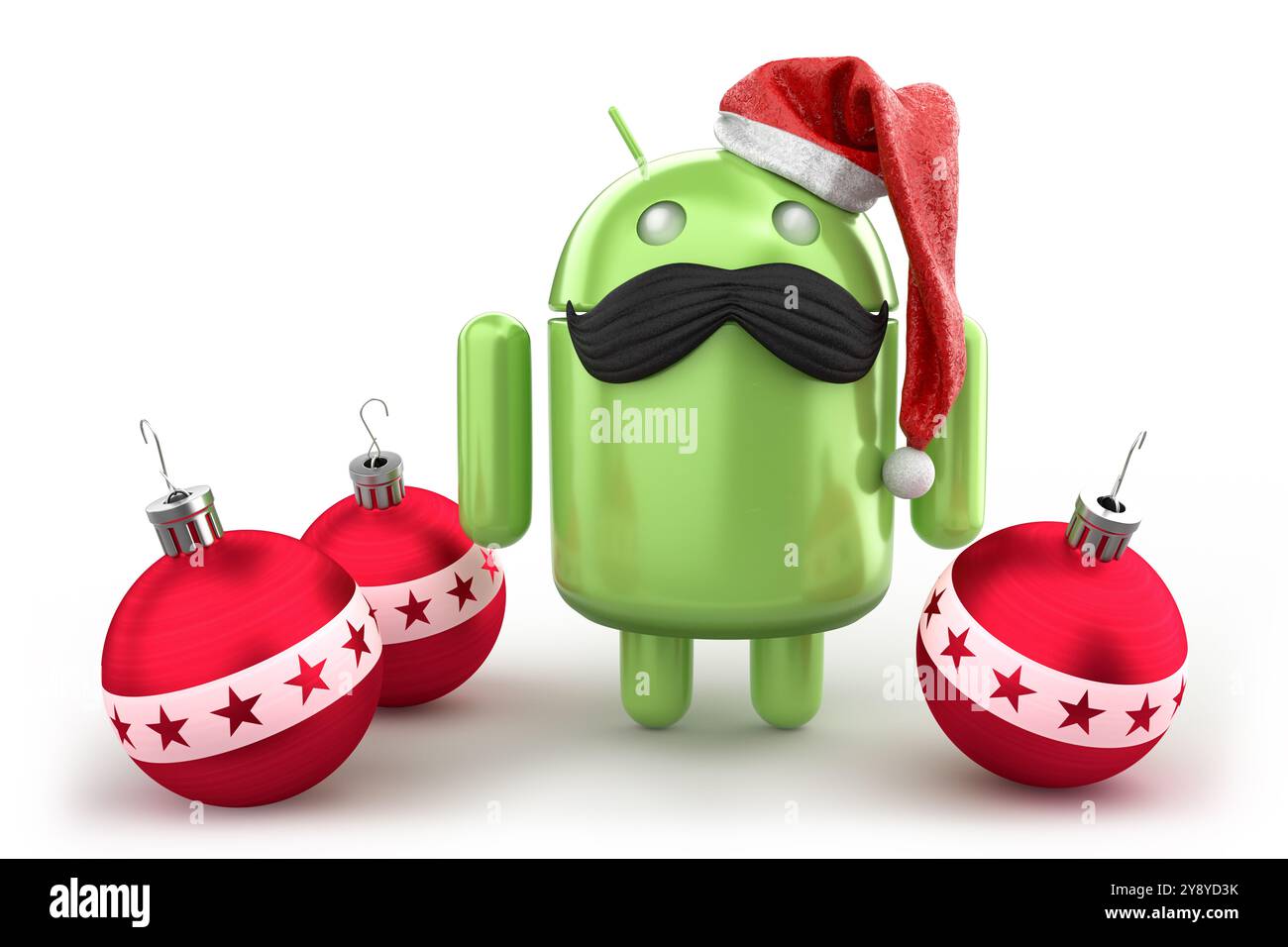 Palo Alto, California - October 5, 20243: Festive Android robot is ...