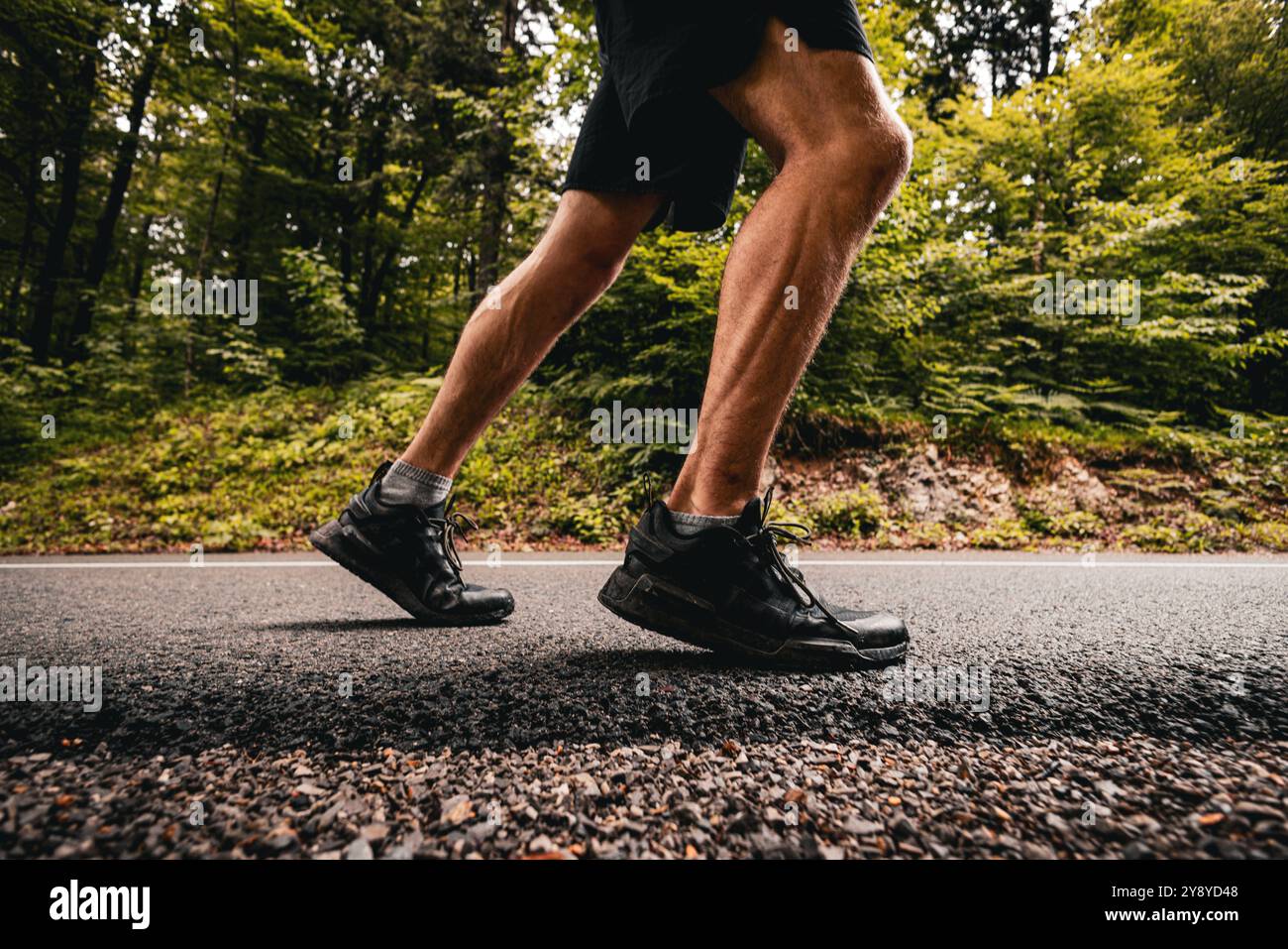 Male runner countryside hi-res stock photography and images - Alamy