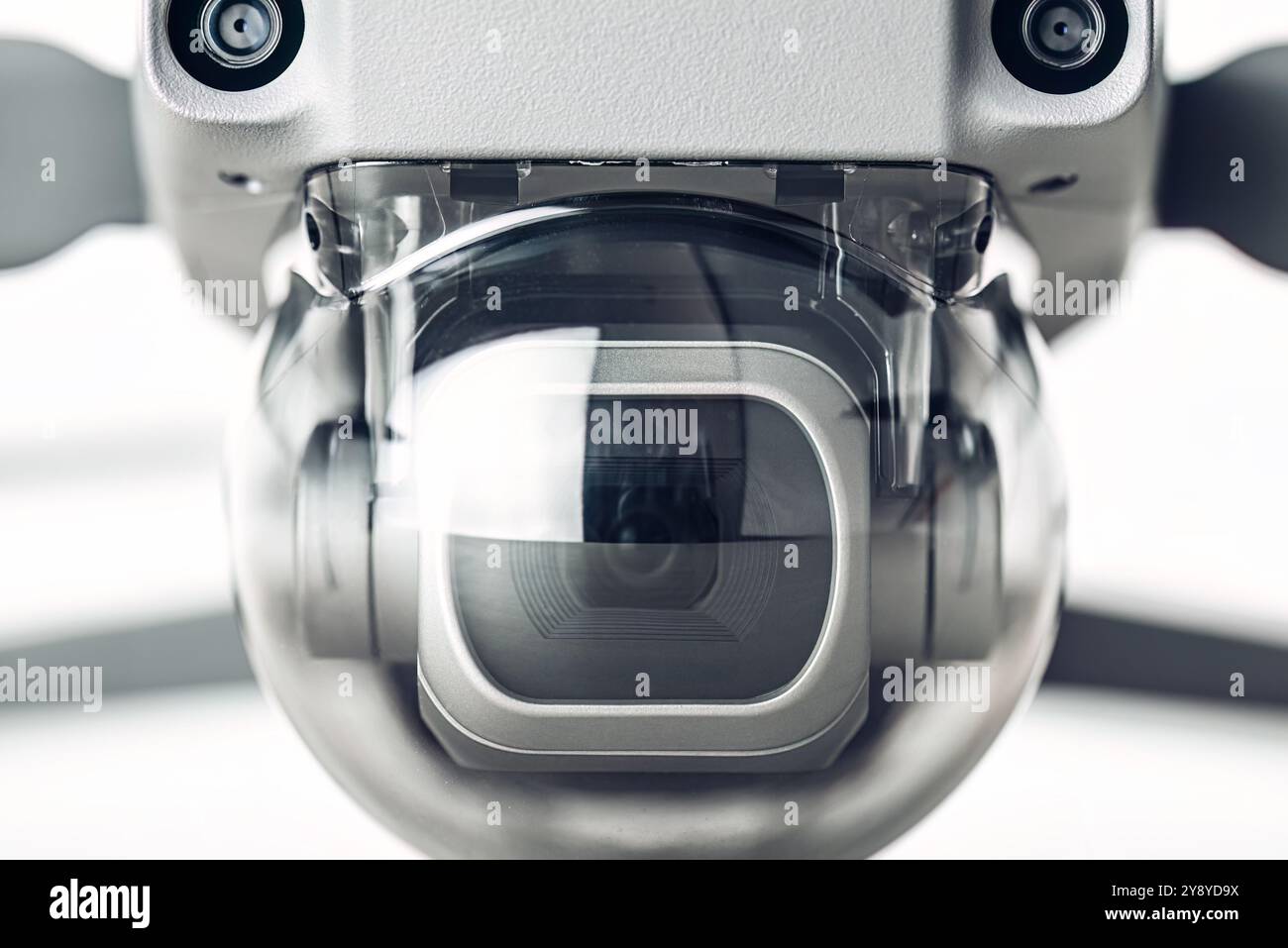 Professional camera mounted on a drone, ready to capture high ...