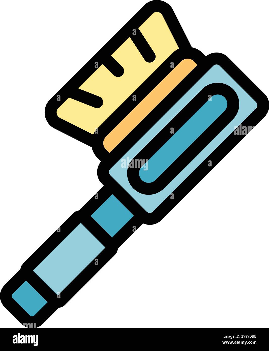 Cartoon vector icon illustration of an electric cleaning brush being ...