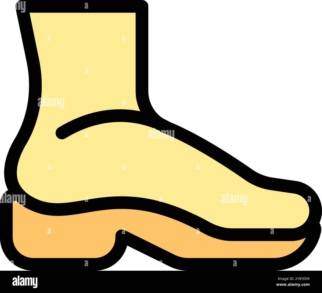 Icon of an orthopedic shoe, designed to alleviate foot pain and improve ...