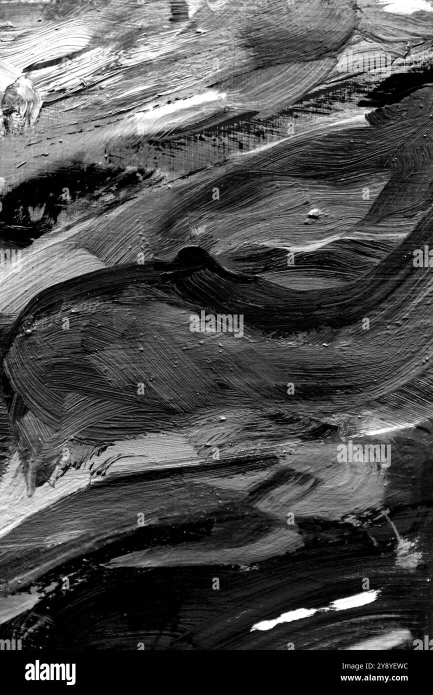 Painted canvas fragment, abstract art painting detail texture ...