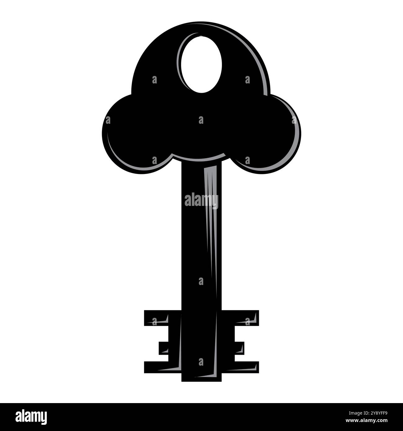 key icon isolated on white background. Key icon. Lock or unlock sign ...