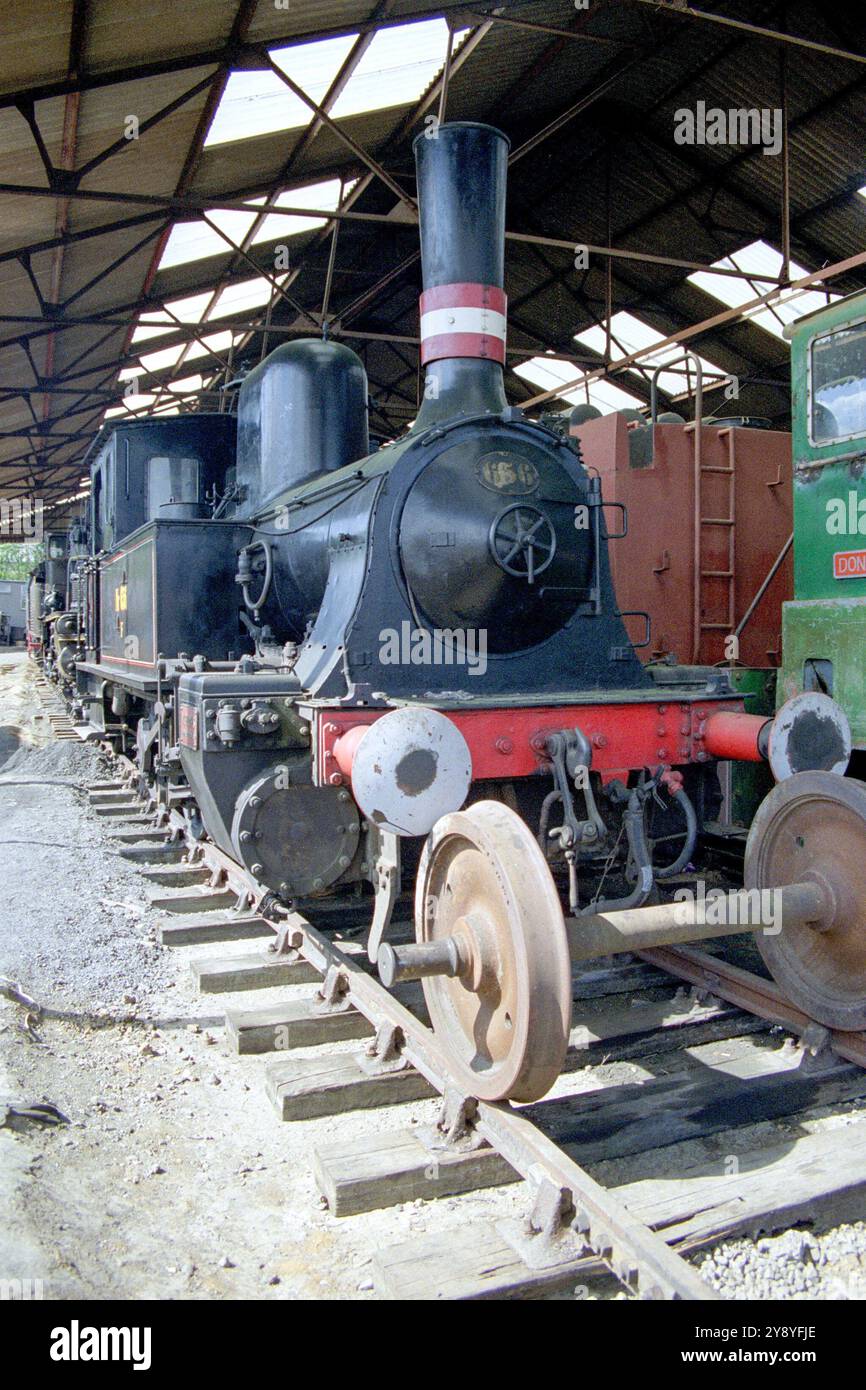 Danish 656 steam locomotive Nene Valley Railway in 1990 Stock Photo - Alamy