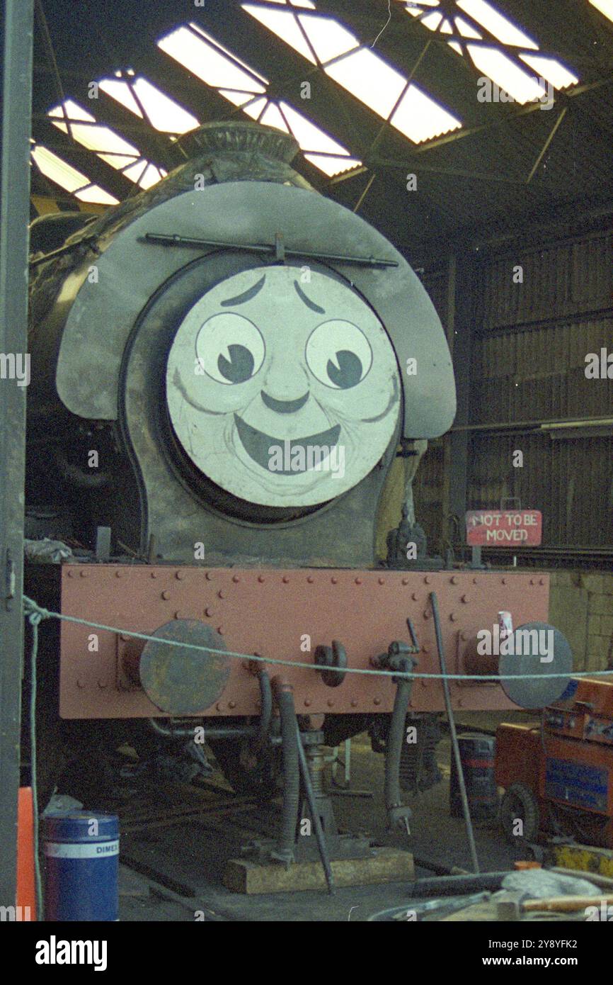 A steam locomotive at the Nene Valley Railway in 1990 Stock Photo - Alamy