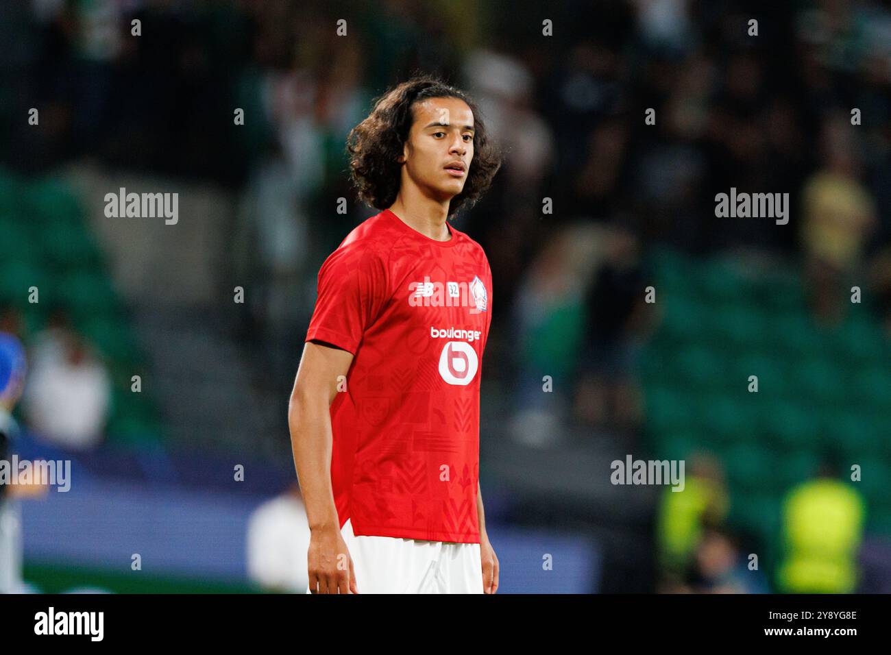 Ayyoub Bouaddi seen during UEFA Champions League game between teams of ...