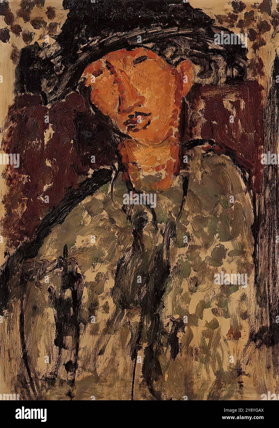 Amedeo Modigliani painting - Portrait of Chaïm Soutine (1893-1943 Stock ...