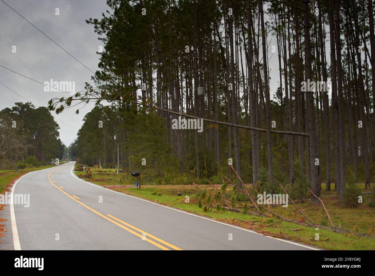 Property damage of Hurricane Helene the day after hit Southern Georgia ...