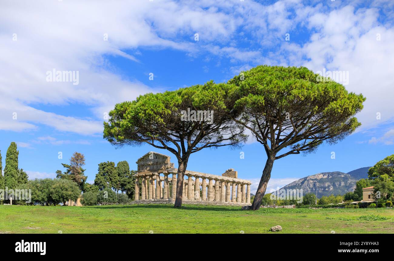 Temple of Athena at Paestum in Italy Stock Photo - Alamy