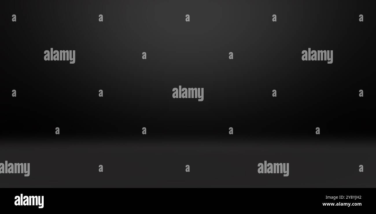 Empty black studio bg for product show. 3d render illustration Stock ...
