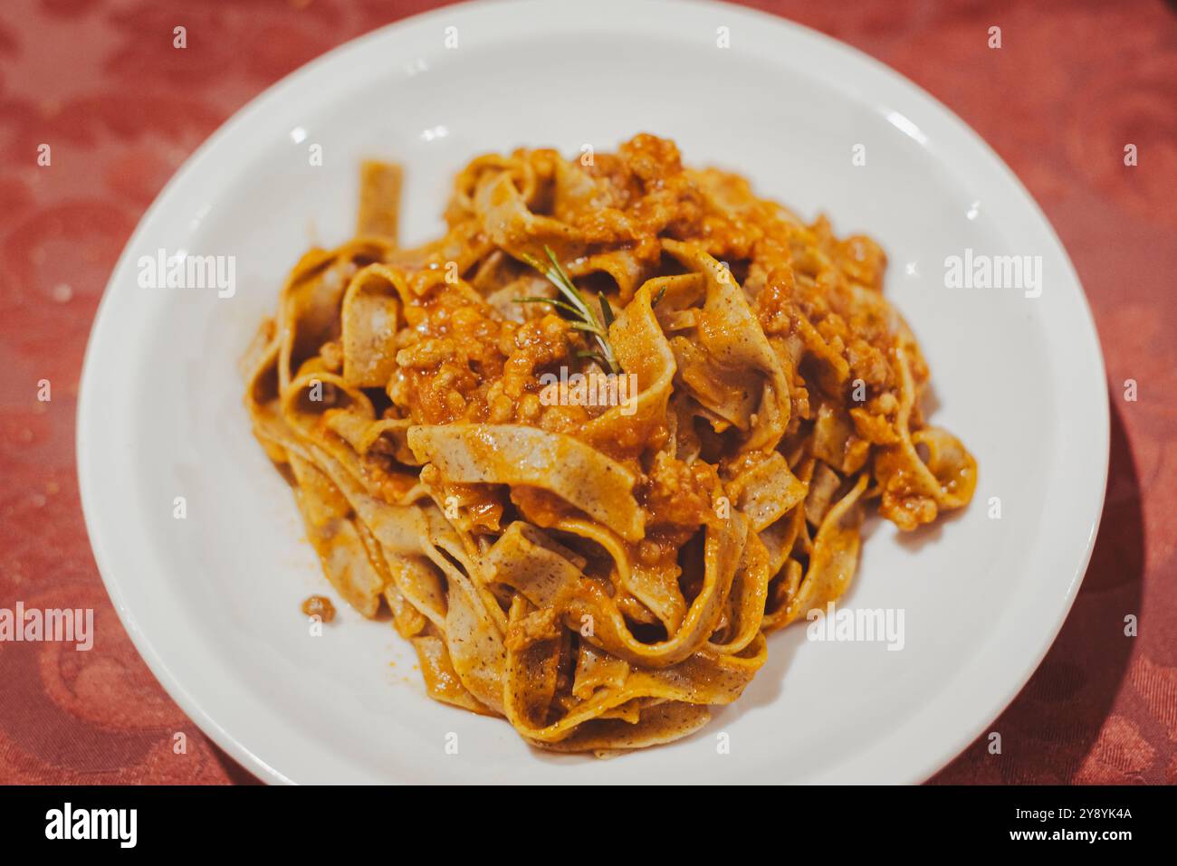 The Tagliatelle. The popular italian home made pasta. Here in the ...