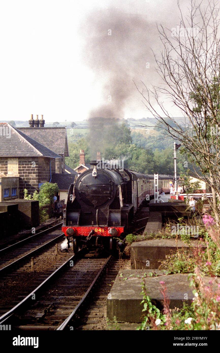 A steam locomotive 841 on the North Yorkshire Moors Railway Stock Photo ...