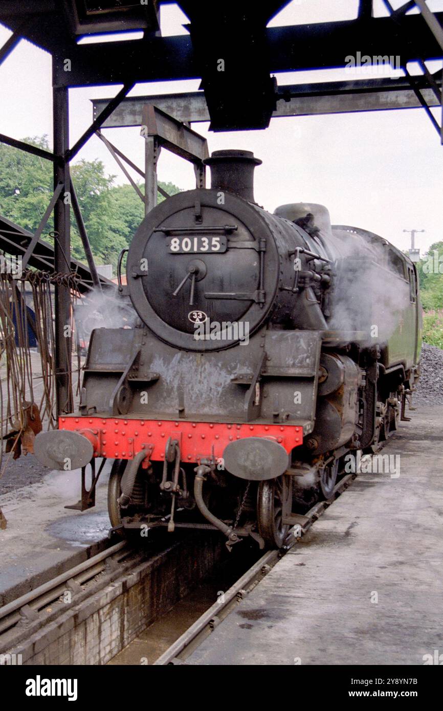 A steam locomotive 80135 on the North Yorkshire Moors Railway Stock ...