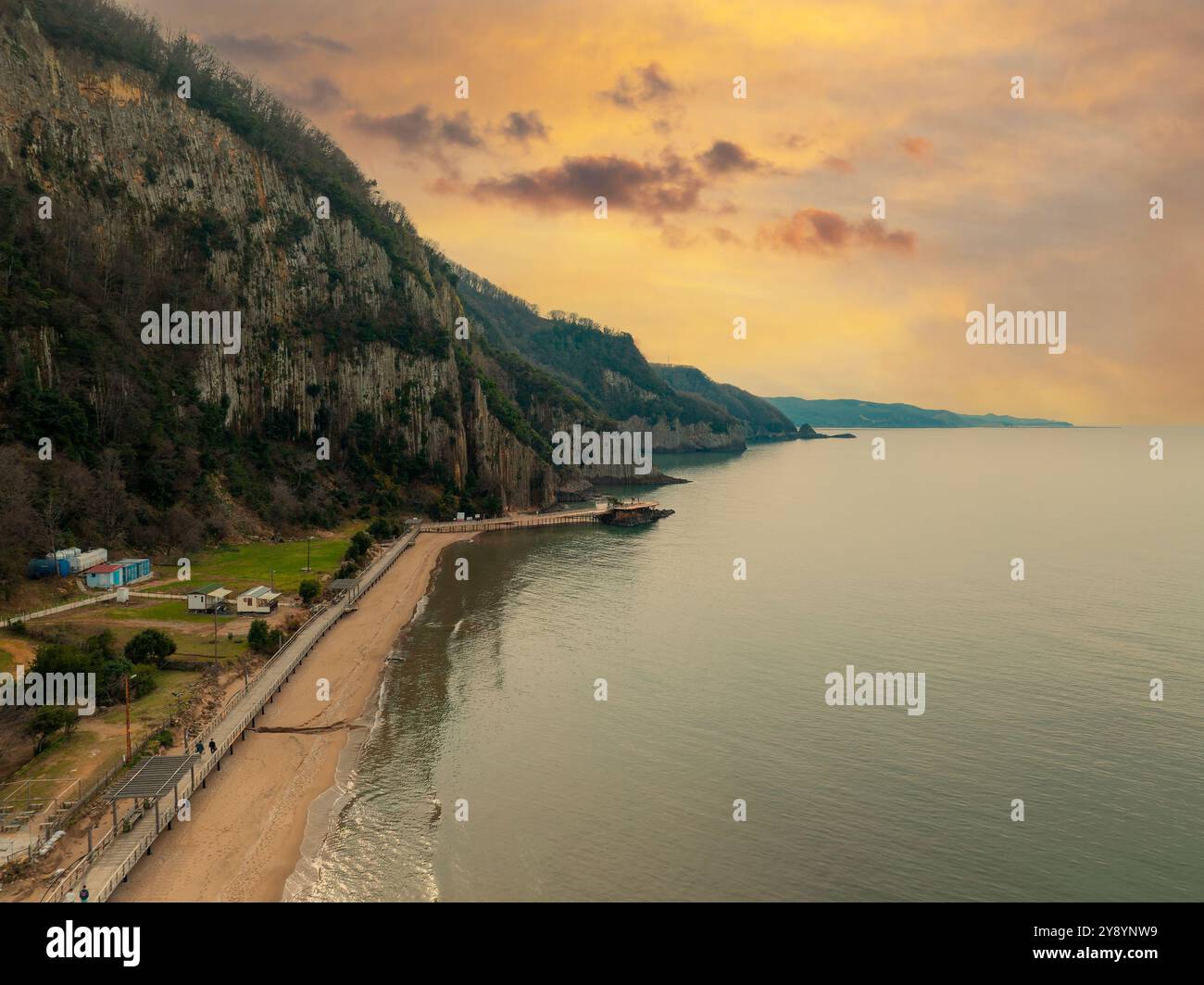 Lava columns formed 80 million years ago as a result of the cooling and ...