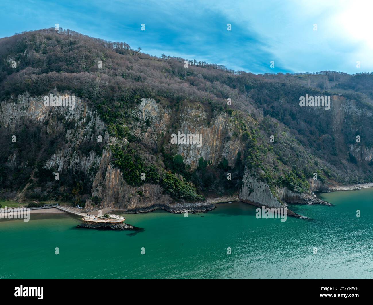 Lava columns formed 80 million years ago as a result of the cooling and ...