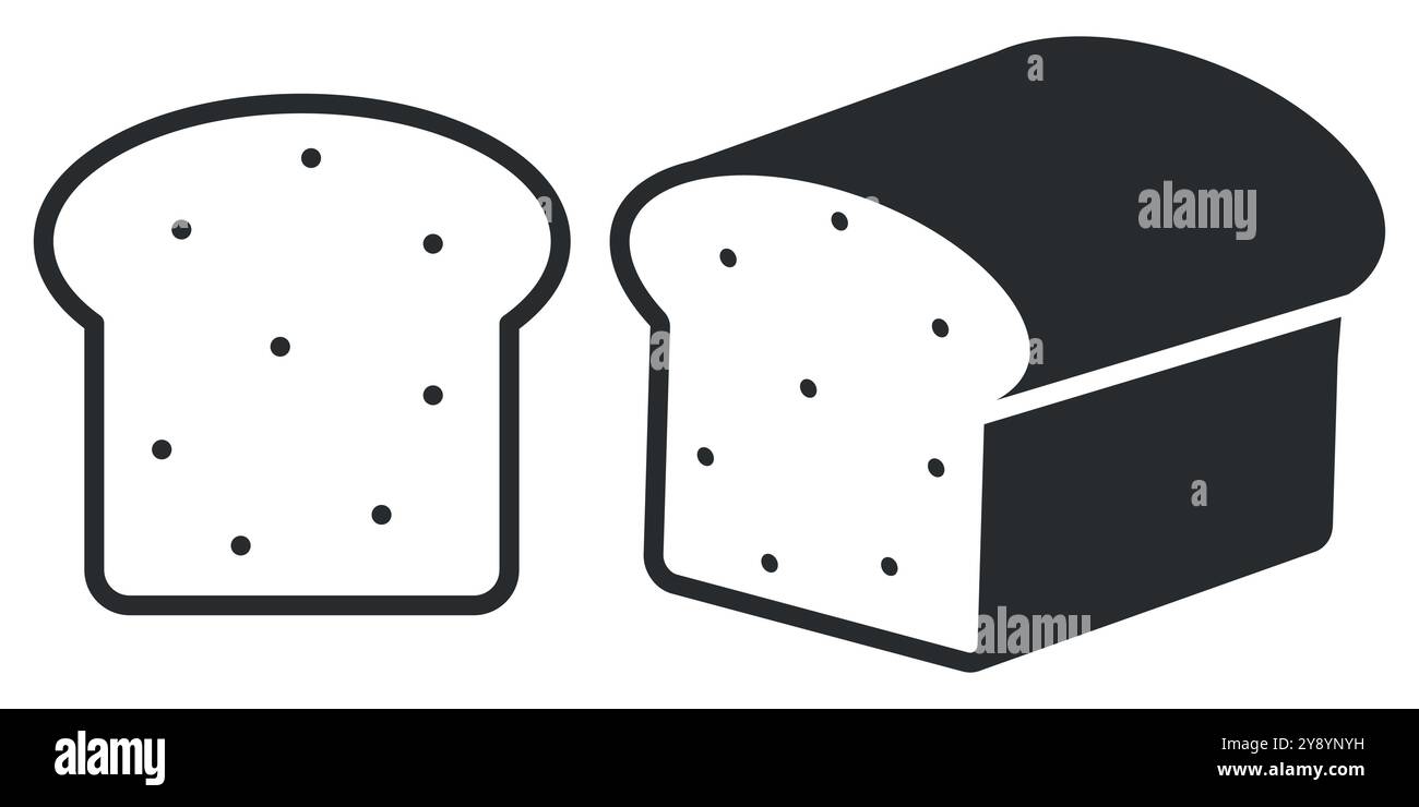 Here is a simple yet charming illustration depicting a loaf of bread ...