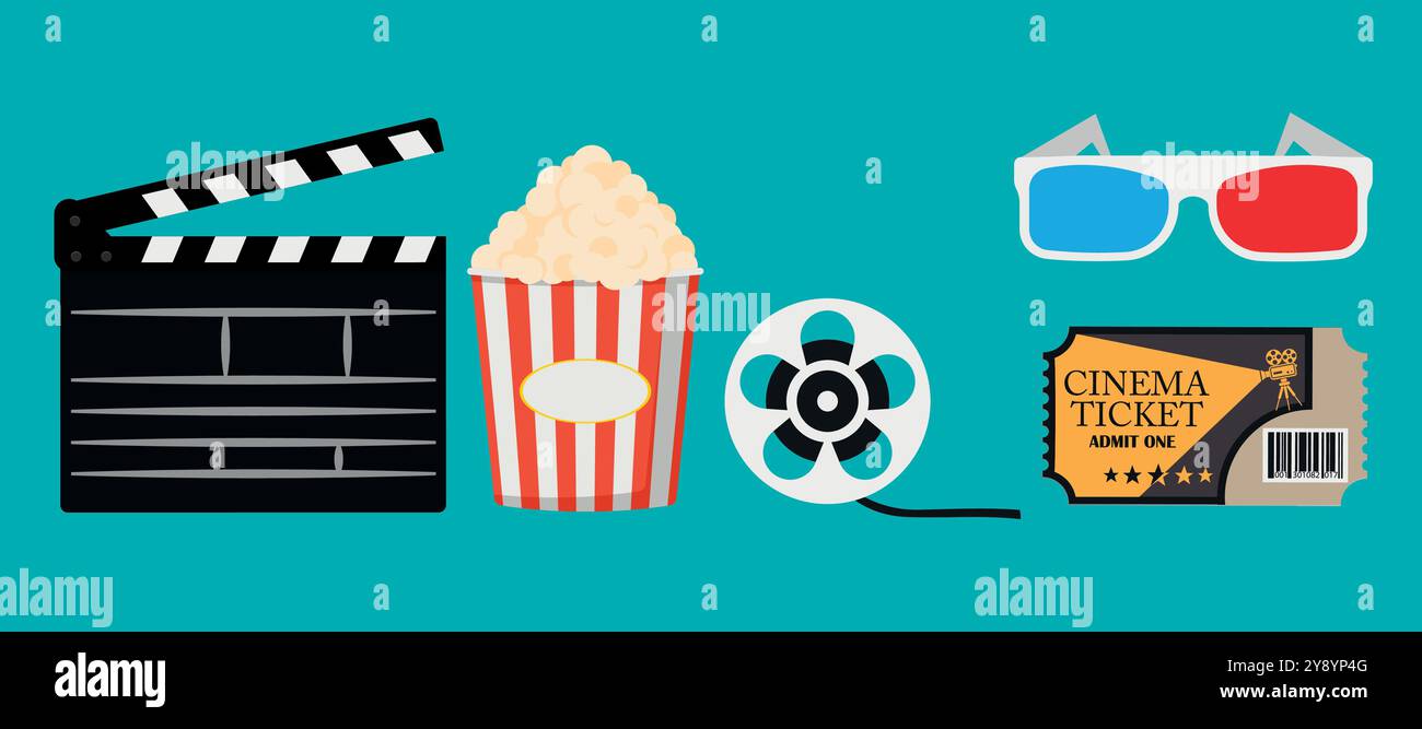 Iconic symbols of the cinematic experience include delicious popcorn ...