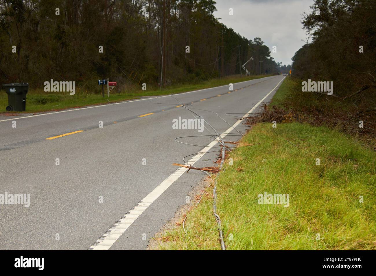 Property damage of Hurricane Helene the day after hit Southern Georgia ...