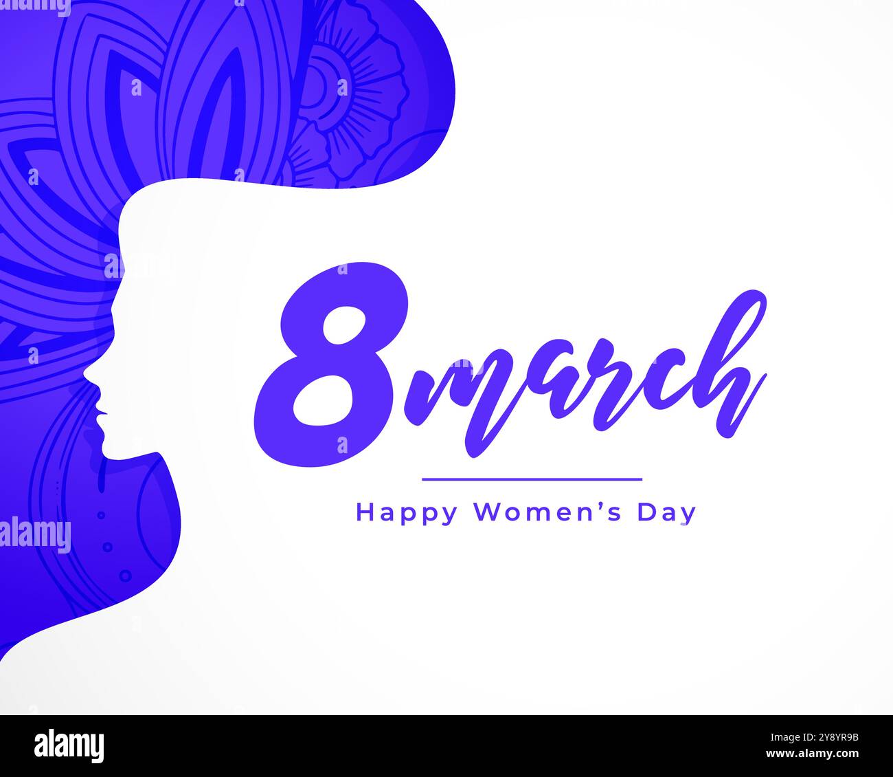 8th march happy womens day wishes background in papercut style vector ...