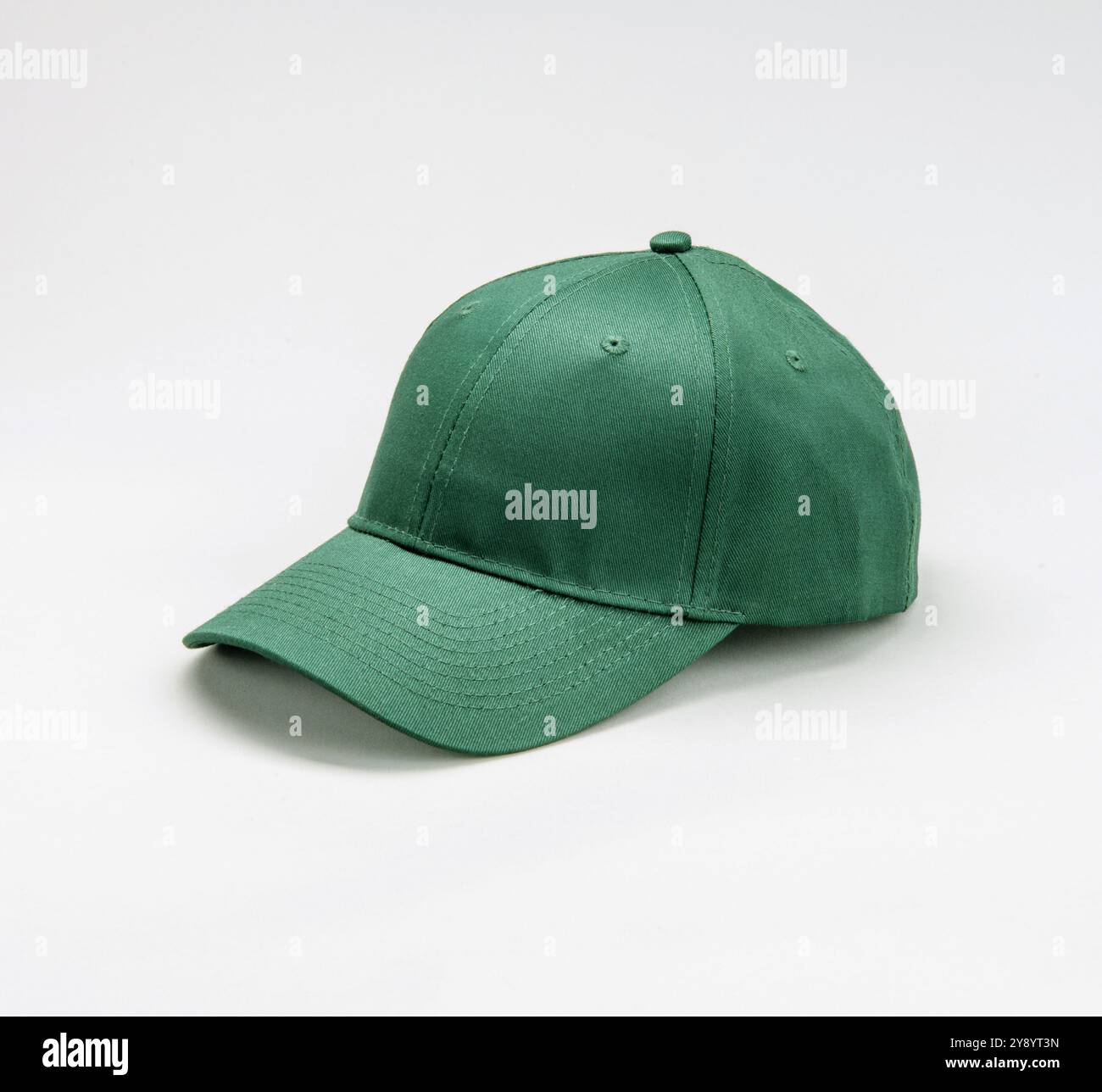 Side view of Green Baseball cap on grey background Stock Photo - Alamy