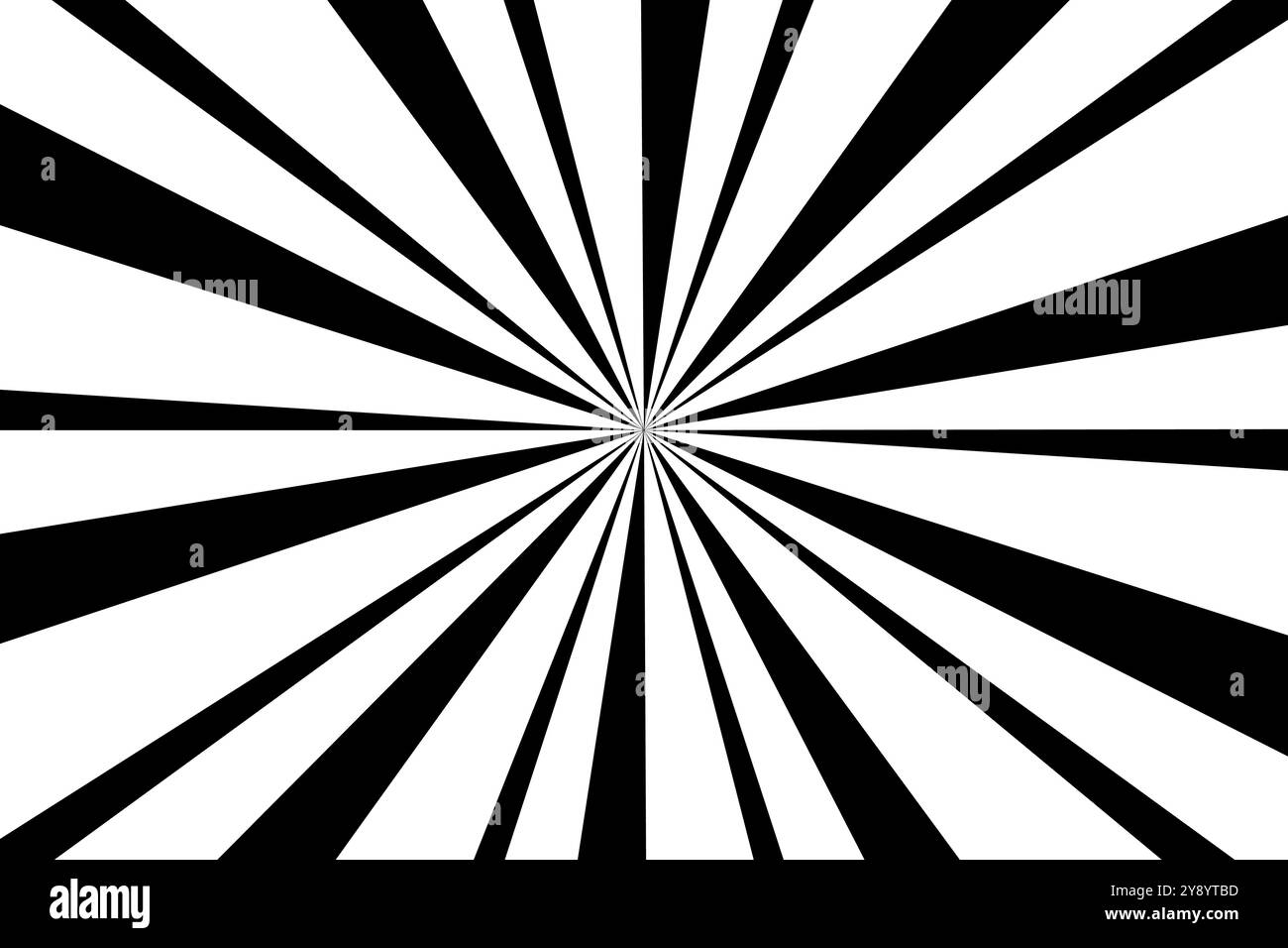 black and white sunbeam explosion background with comic effect vector ...