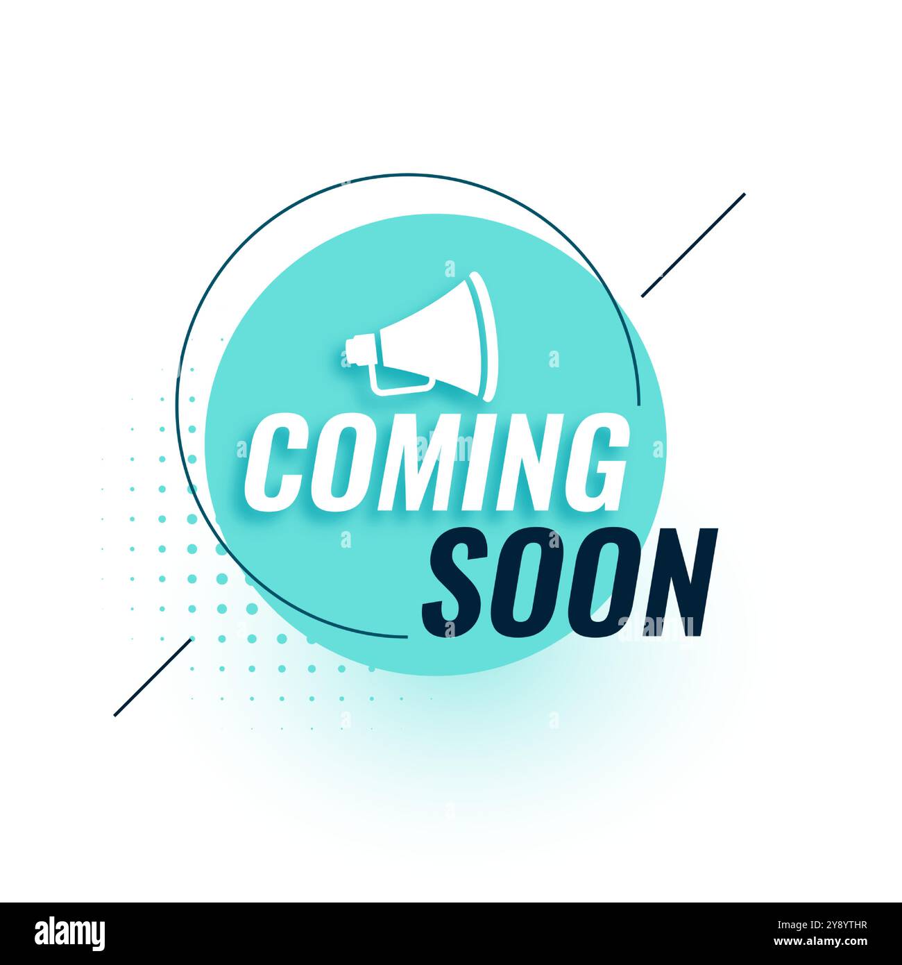 modern coming soon web teaser template for advertisement vector Stock ...
