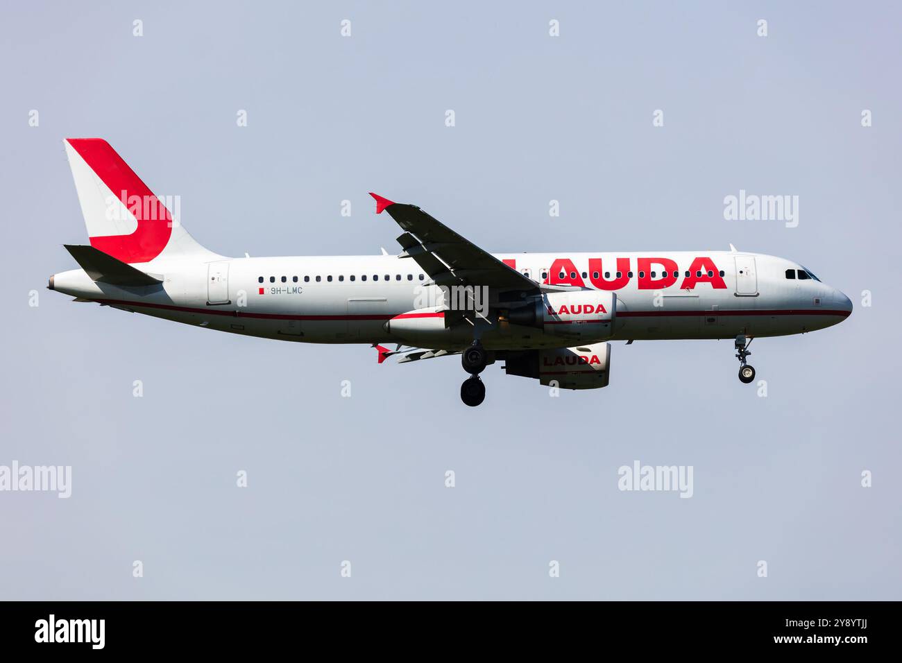 Vienna, Austria - April 13, 2024: Lauda Ryanair Airbus A320 passenger ...