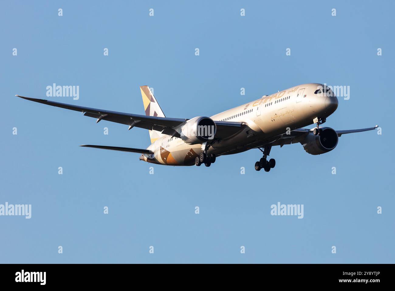 Vienna, Austria - June 23, 2024: Etihad Airways Boeing 787-10 ...