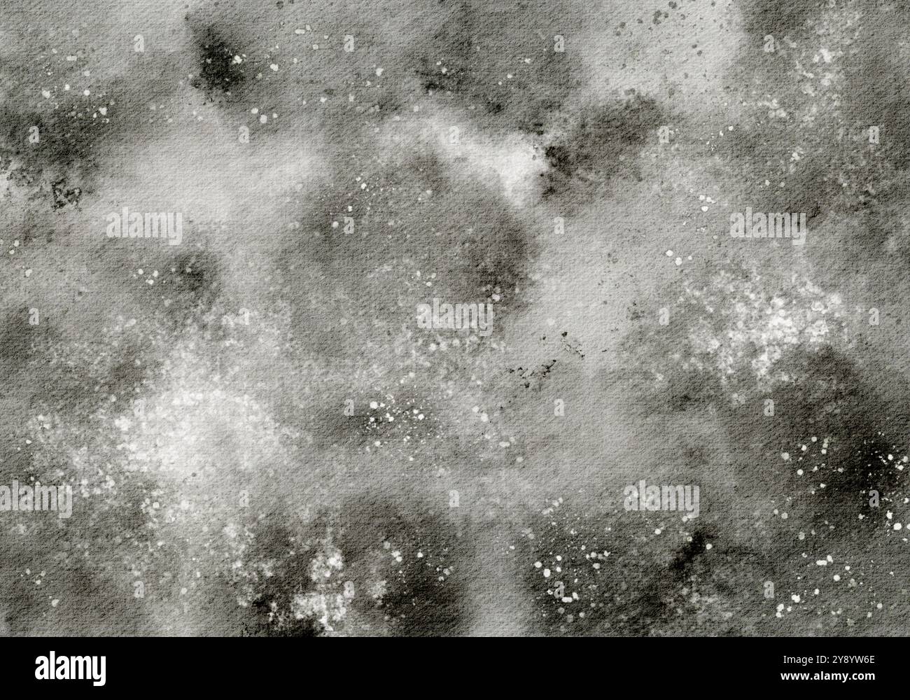 Black-and-white Watercolor abstract background in Grunge Style. Dark ...