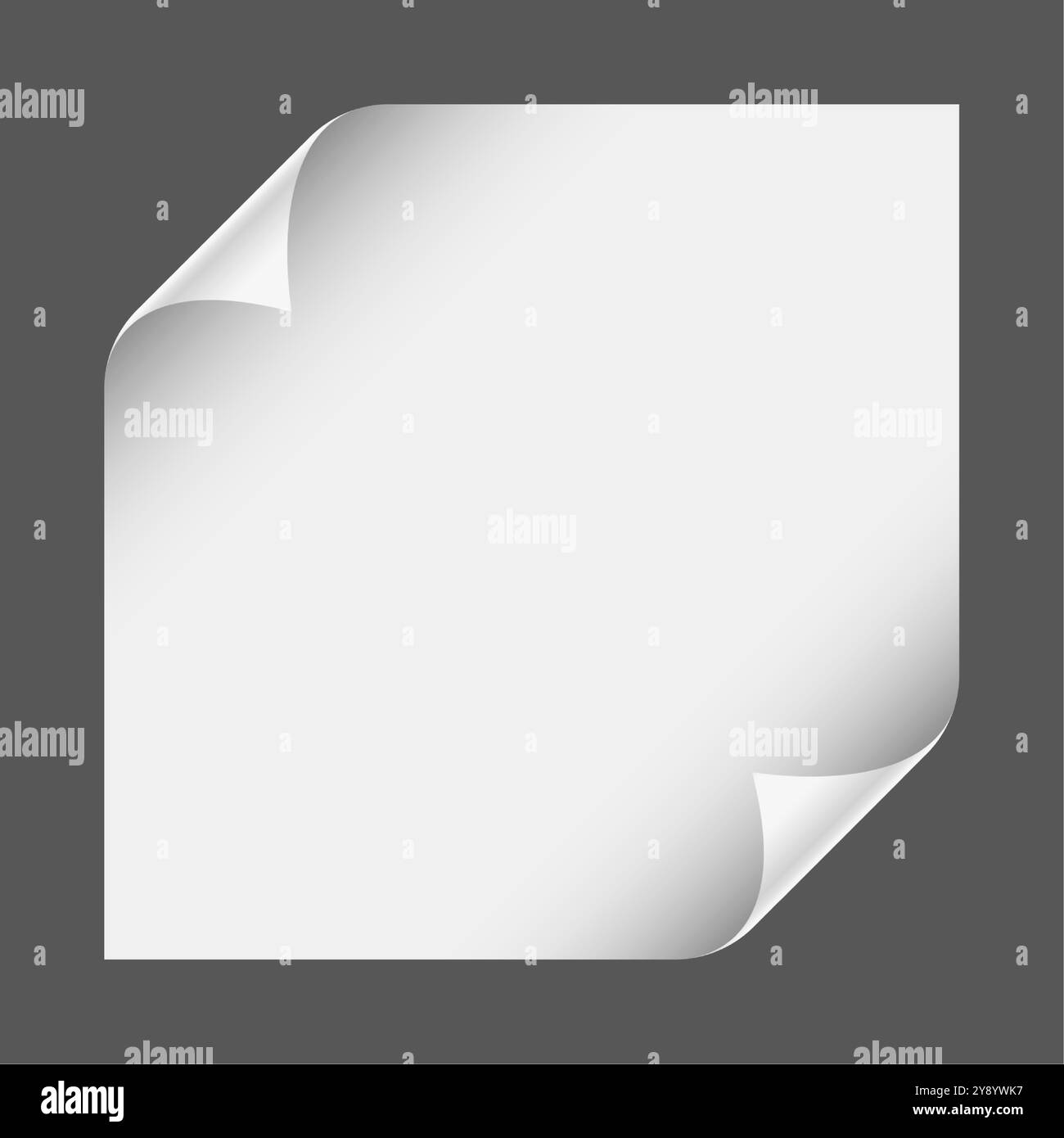 realistic empty page rolled corner mockup design vector Stock Vector ...