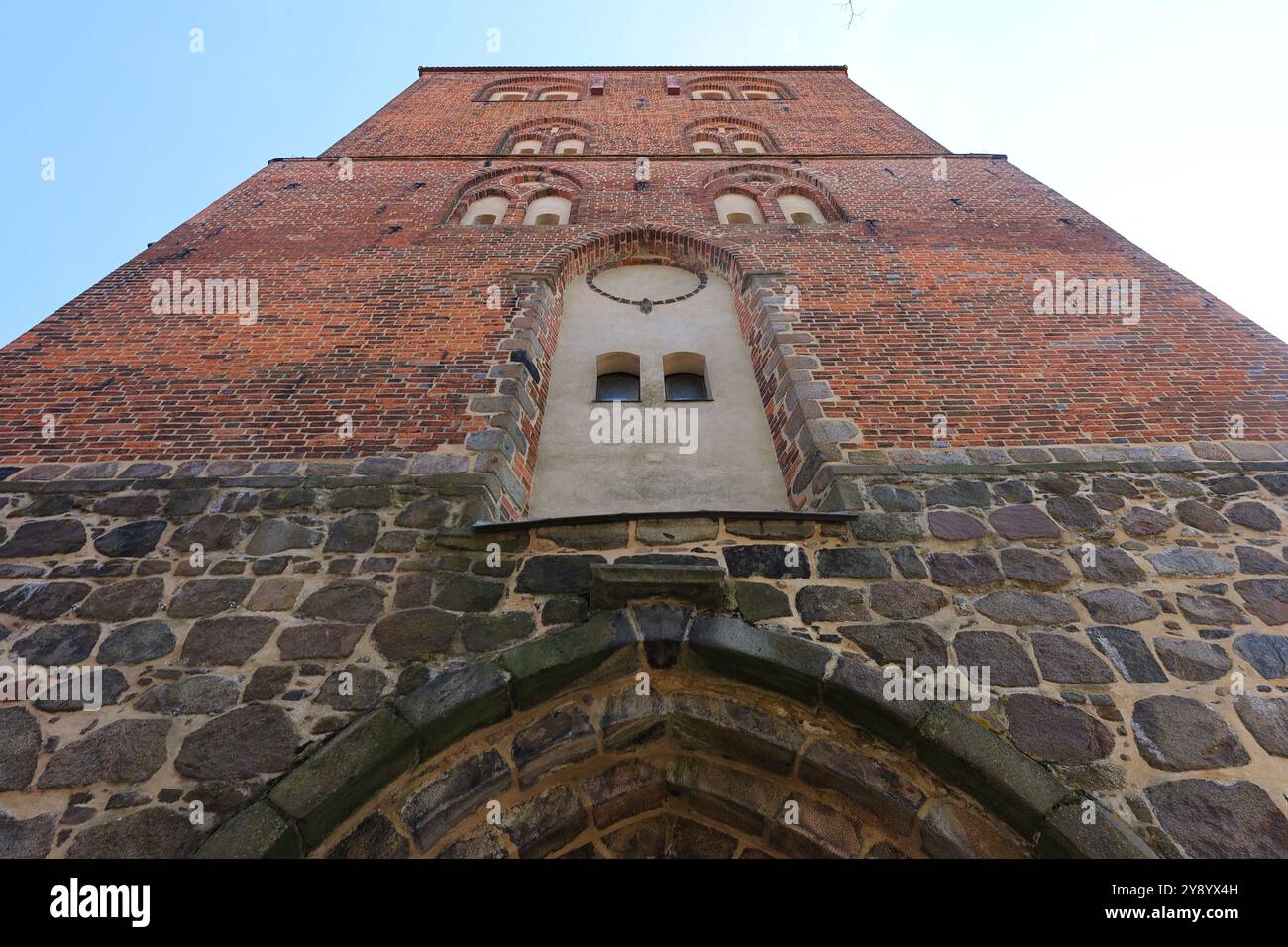 Church building high tower hi-res stock photography and images - Alamy