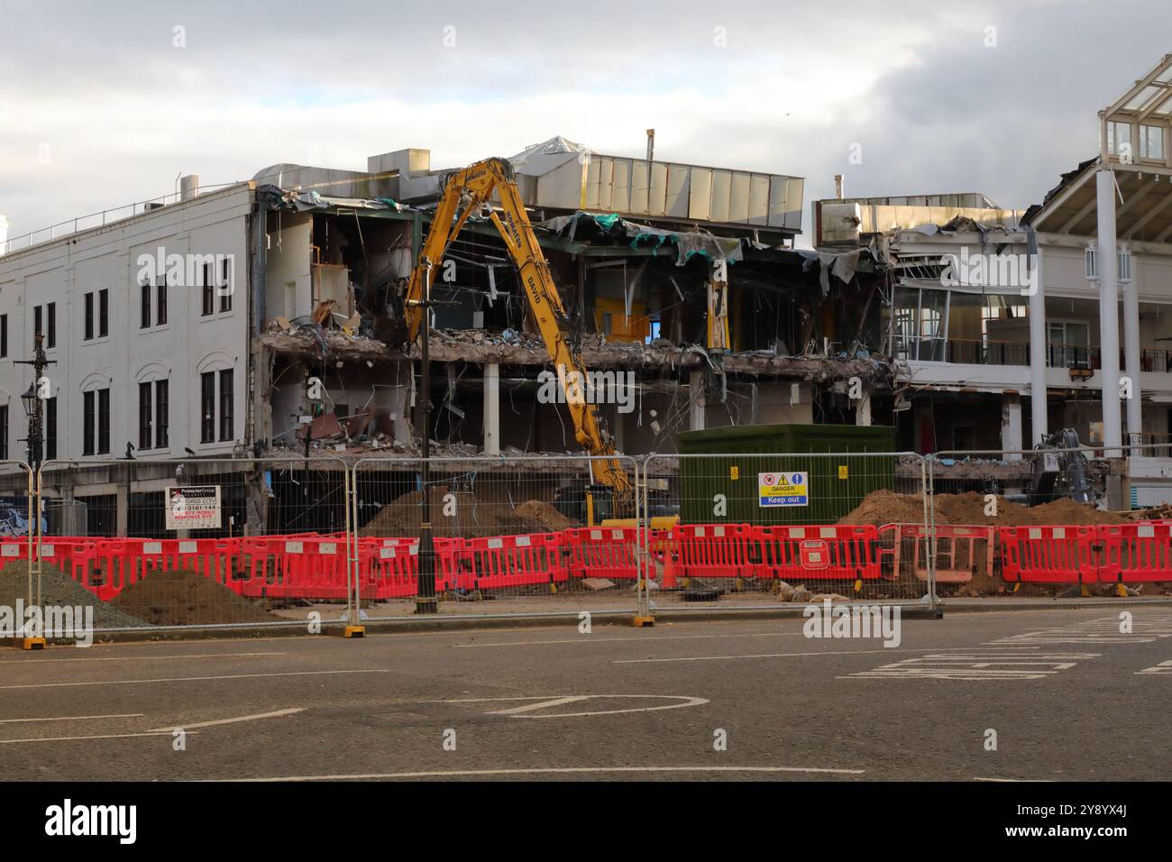 Falkirk, Scotland, September 2024: demolition of Callendar Square ...