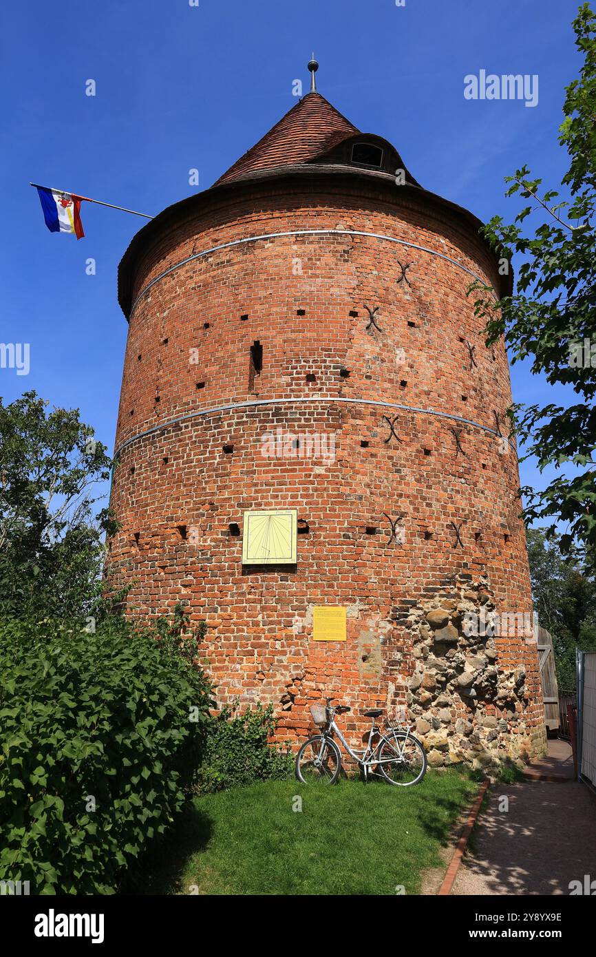 Tower at the castle museum in Plau am See Stock Photo - Alamy