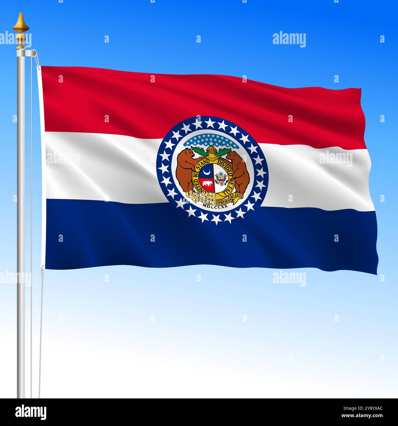 City of jefferson flag Stock Vector Images - Alamy