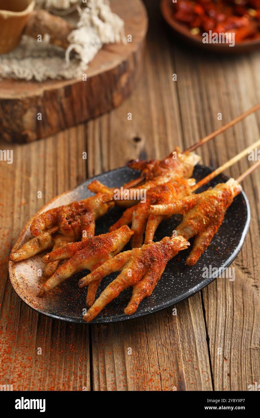 Grilled chicken feet hi-res stock photography and images - Alamy