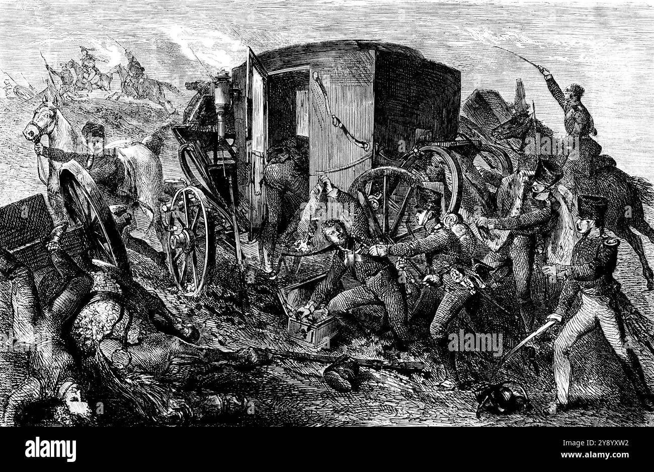 After his defeat at Waterloo, Napoleon´s carriage, withour the Emperor ...