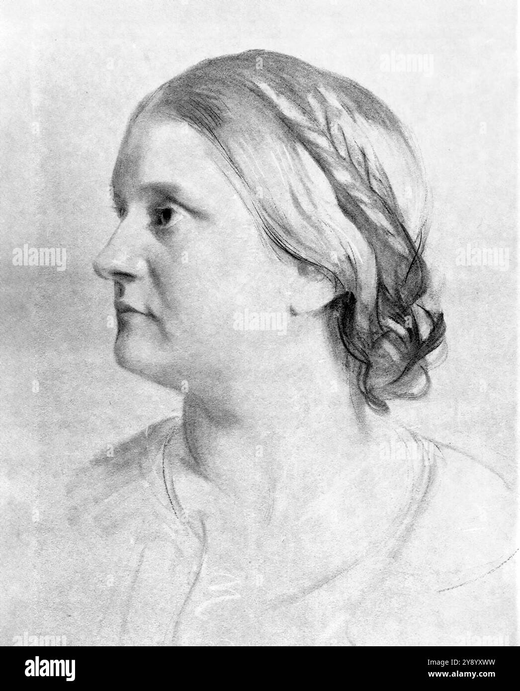 Barbara Bodichon. Portrait of the English artist and educationalist ...