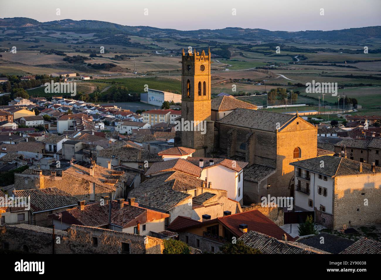 Parish of San Pedro, Gothic from the 13th century, medieval tower with ...