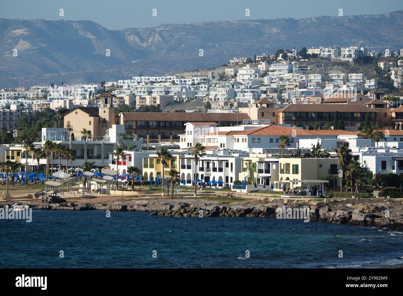 view looking toward the Kefalos Beach Tourist Village and Kefalos beach ...