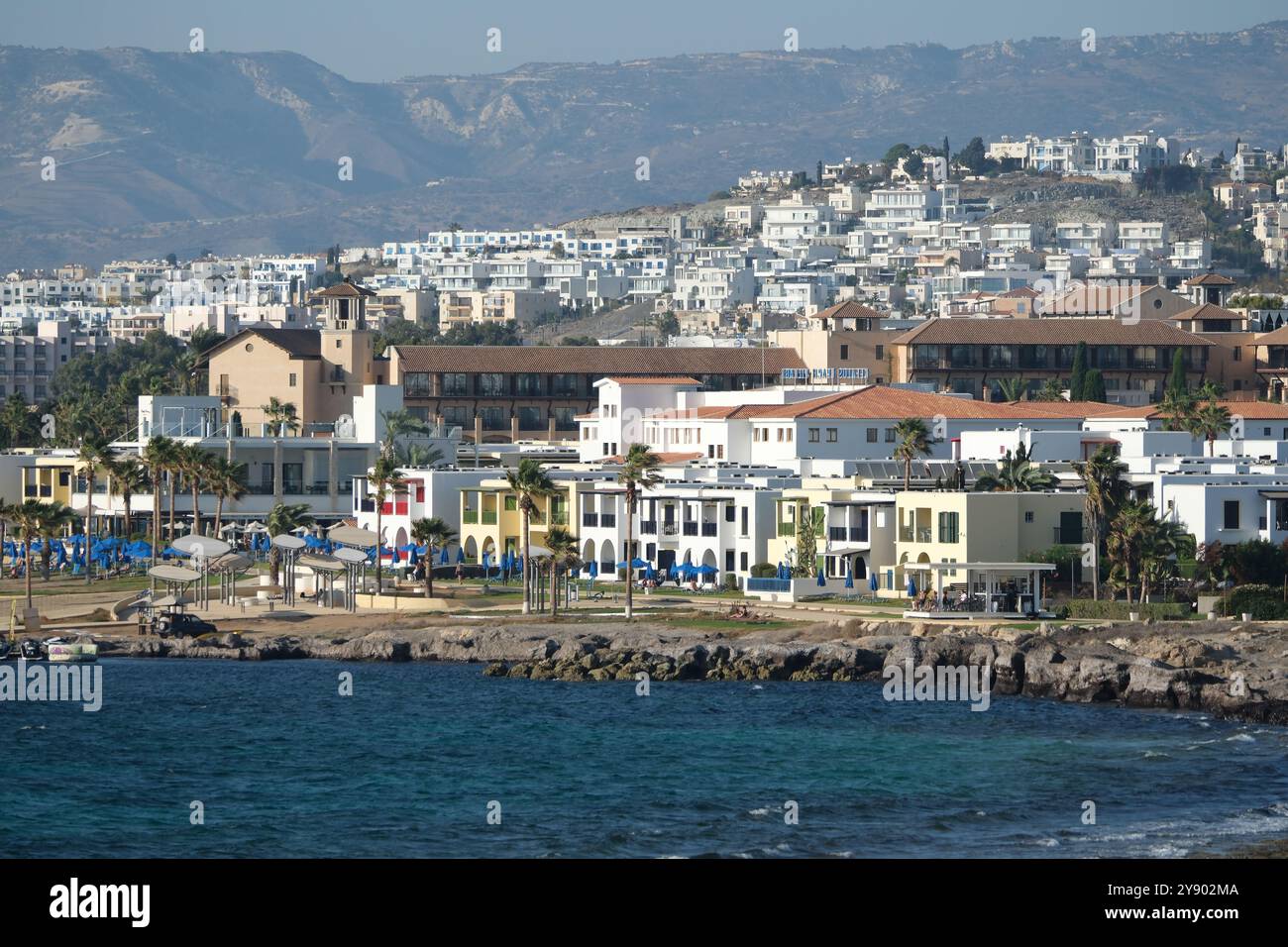 view looking toward the Kefalos Beach Tourist Village and Kefalos beach ...