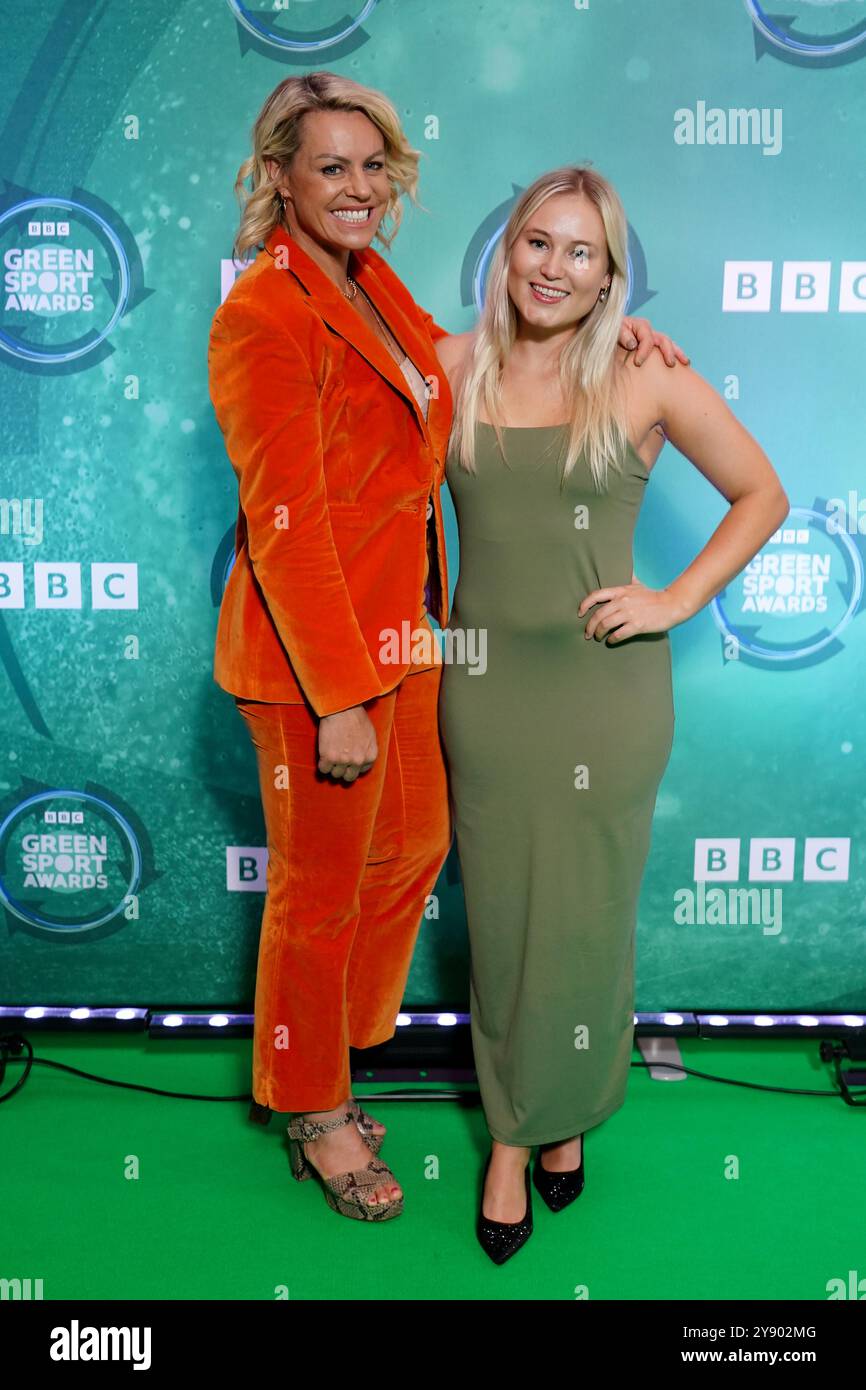 Chemmy Alcott (left) and Katie Ormerod attending BBC's Green Sport ...