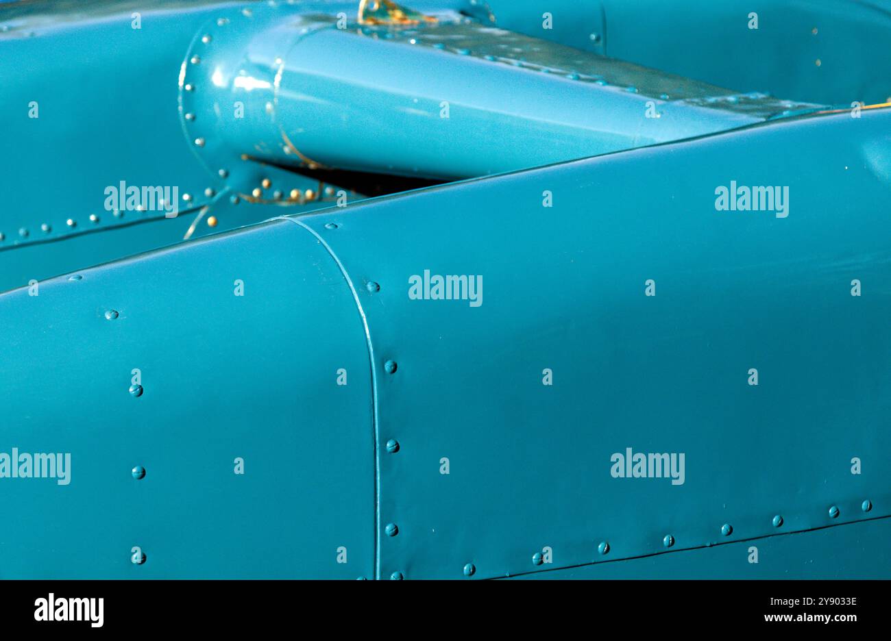 Detail of Donald Campbell's Bluebird K7 on show at Samlesbury Hall ...