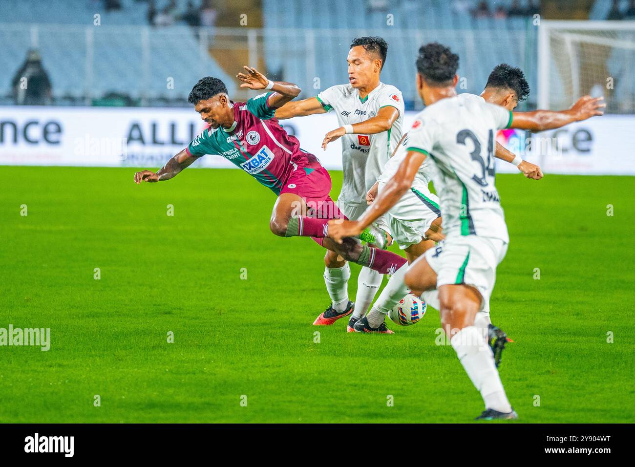 ISL 2024-25 match between Mohun Bagan Super Giant vs Mohammedan Sporting Club played at VYBK ...